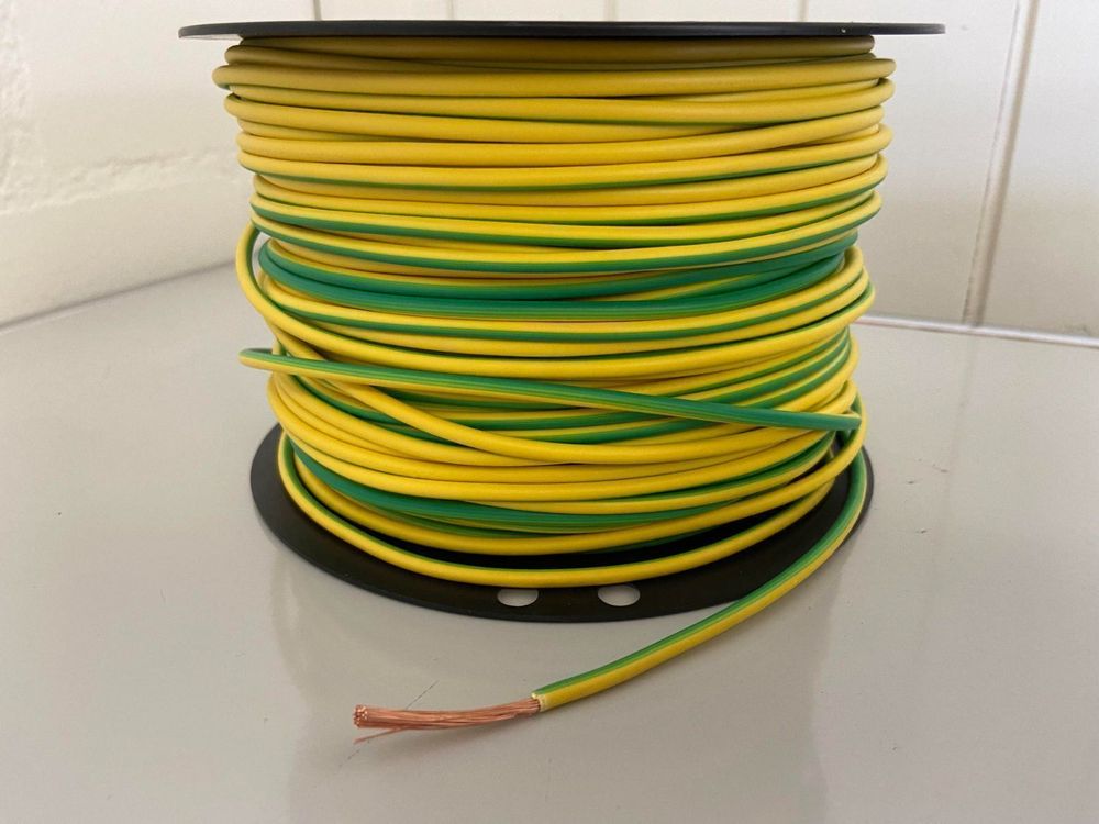 Litze H07V-K 2,5mm2 grün/gelb flex. 100m (Neu und originalverpackt) in ...