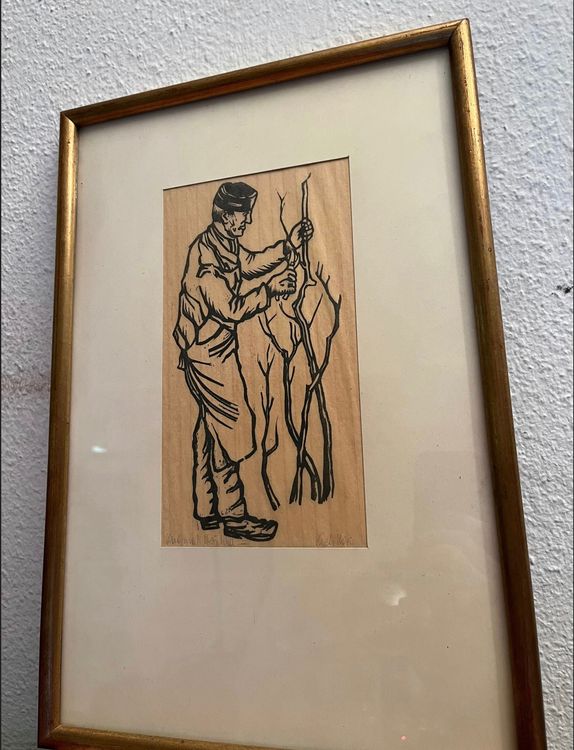 Original KREBS Karl Holzschnitt signiert (Gebraucht) in Basel für CHF 100 – mit Lieferung auf ...