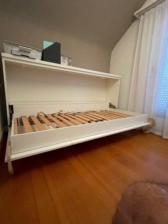 Klappbett Schrankbett weiss (Gebraucht) in Wettingen für CHF 310 – nur Abholung auf Ricardo kaufen