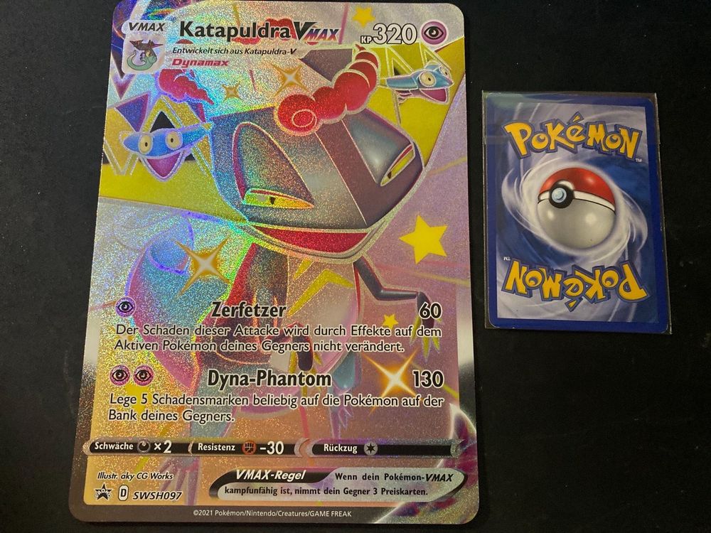 Pokemonkarte Katapuldra Vmax Shiny XXL (Neuf (Voir description)) à pour ...