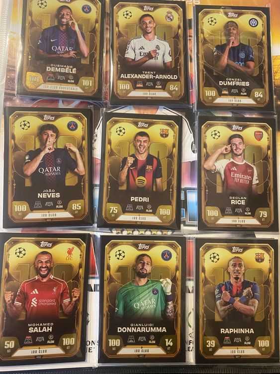 Topps Match Attax 25/26 100 Club komplett (Neu (gemäss Beschreibung ...