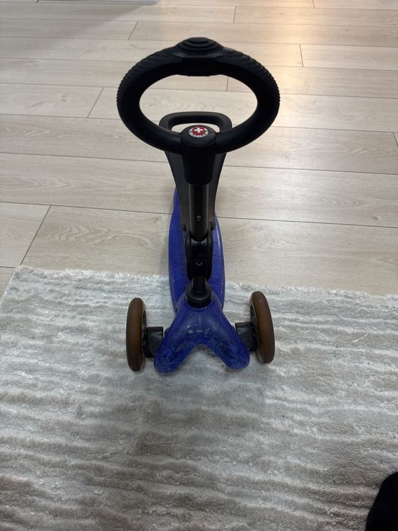 Trottinette Micro 3 en 1 bleu (Gebraucht) in Carouge GE für CHF 20 – nur Abholung auf Ricardo kaufen
