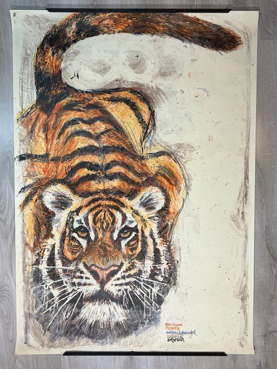 Fritz Hug grosses Plakat Originalsignatur Lithografie | Kaufen auf Ricardo