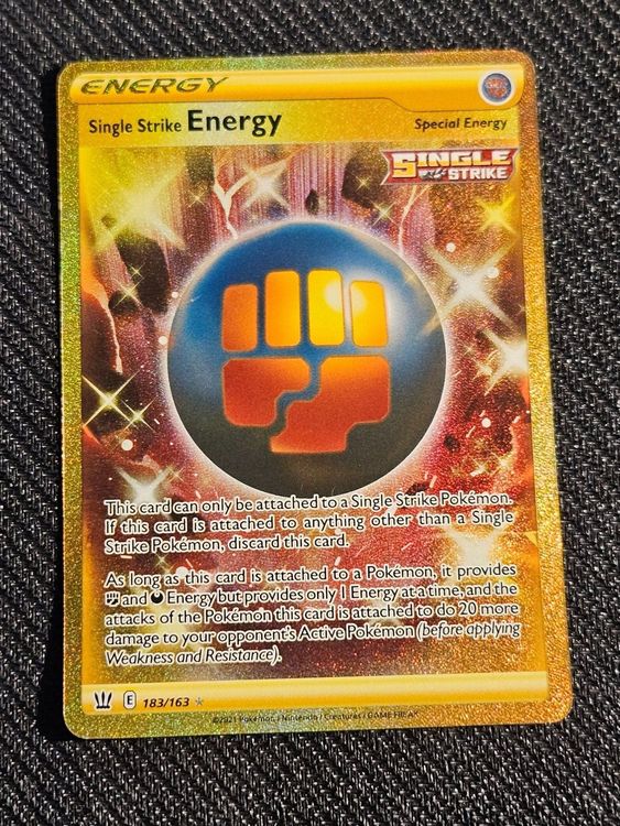 Pokemon : Single Strike Energy (BST 183) GOLD - SWSH - US (Gebraucht ...