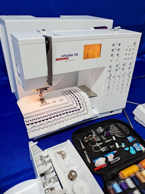 BERNINA VIRTUOSA 160 WIE NEU GARANTIE 3MT FRISCH REVIDIERT (Gebraucht ...