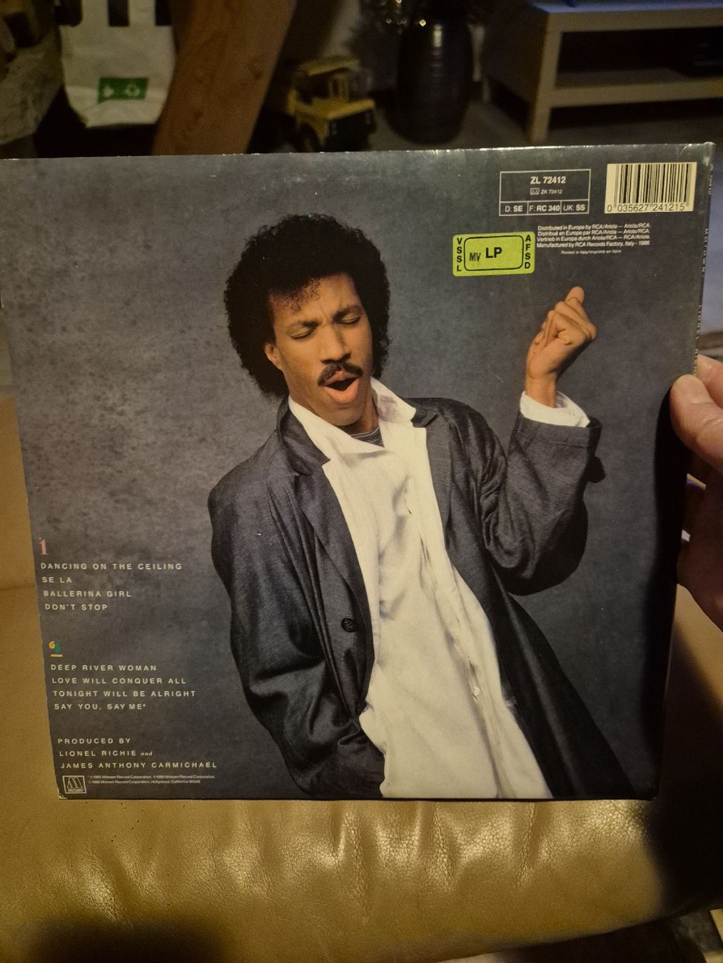 Lionel Richie - Dancing on the Ceiling LP Schallplatte (Gebraucht) in ...