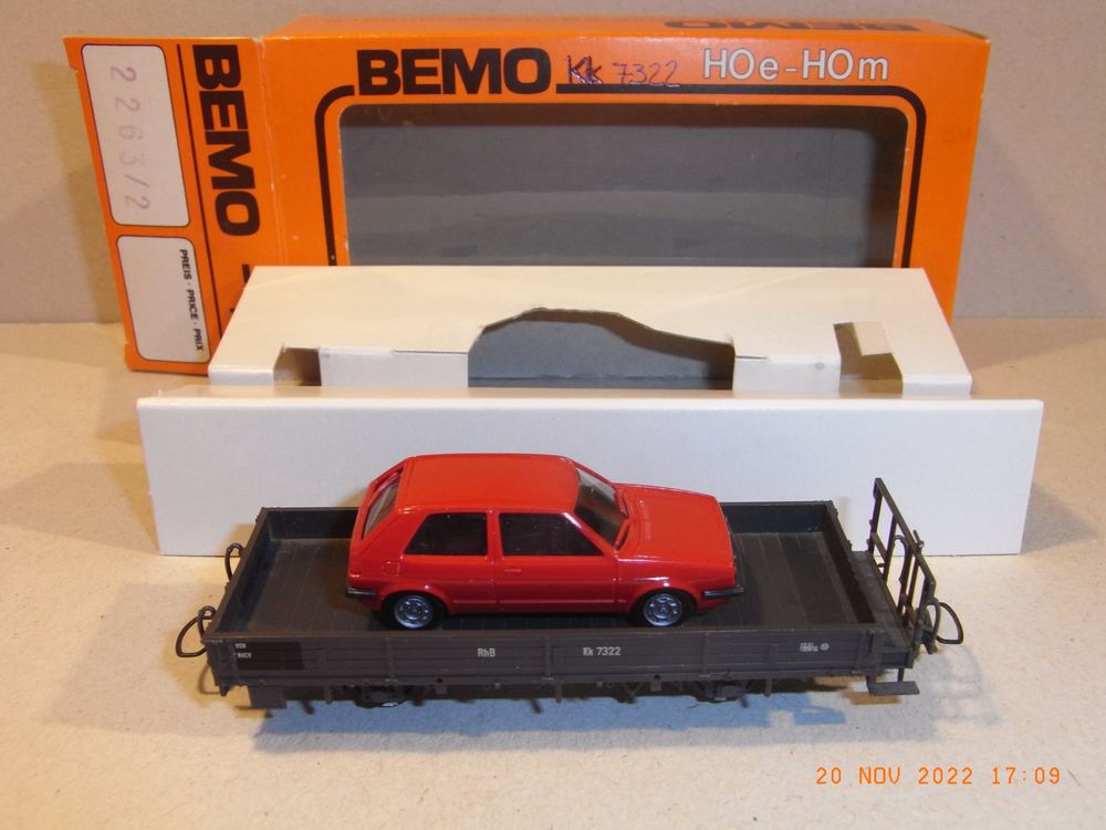 Wagon Bemo HOm RhB Kk 7322 (Neu (gemäss Beschreibung)) in Thierrens für ...