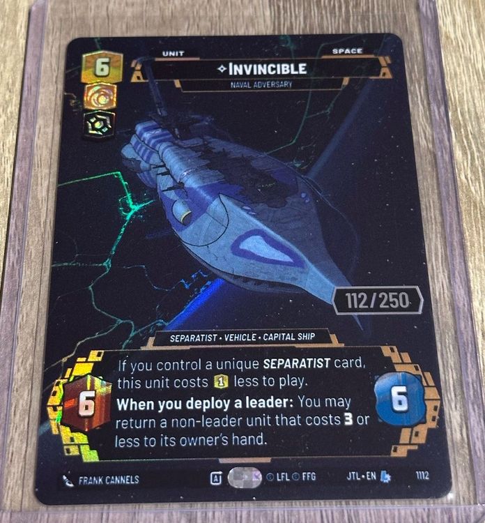 Star Wars Unlimited Invincible 112/250 (serial) (Neu (gemäss ...