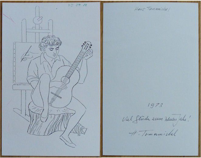 Hans Tomamichel (1899-1984) Illustrator, Grafiker- Autogramm (Gebraucht ...