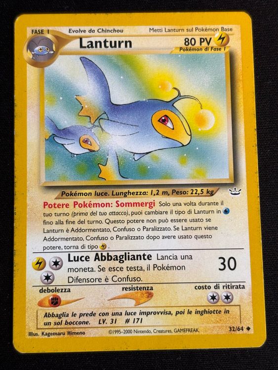 Pokemon Lanturn - Neo Revelation 32/64 - Italiano (Gebraucht) in Bern für CHF 1 – mit Lieferung ...