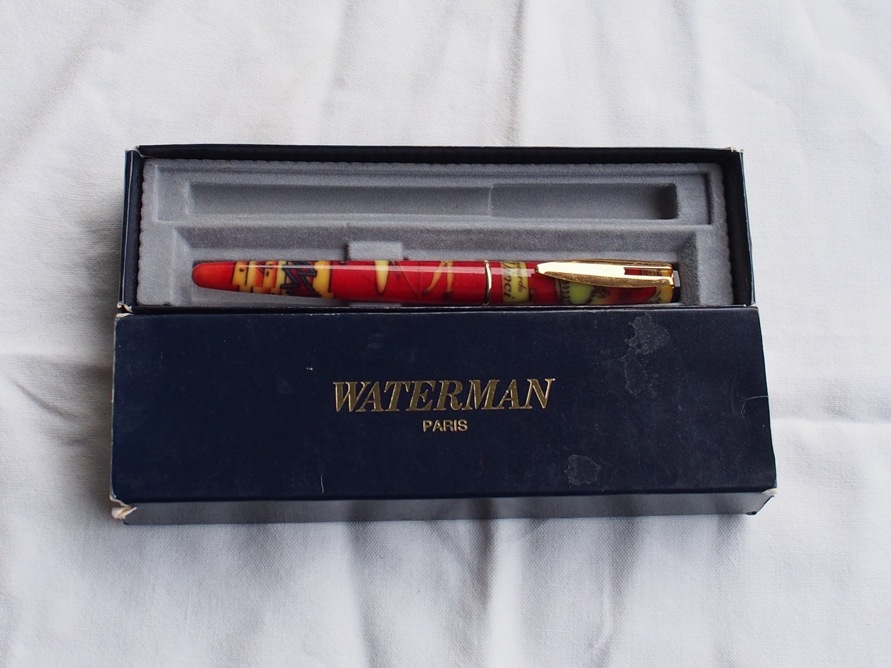 Splendide stylo bille waterman en marbré Leonardo da Medici (Gebraucht ...