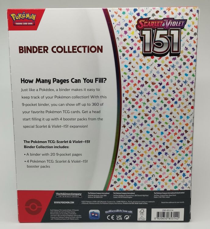 Pokémon Scarlet & Violet / SV3.5: 151 Binder Collection / EN (Neu und ...