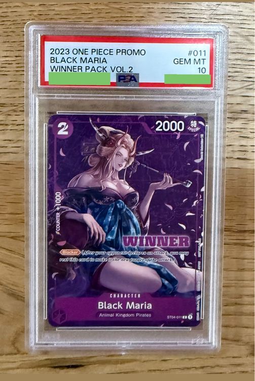 Carte One Piece Black Maria Promo 2023 PSA 10 🔥 (Neuf avec emballage d ...