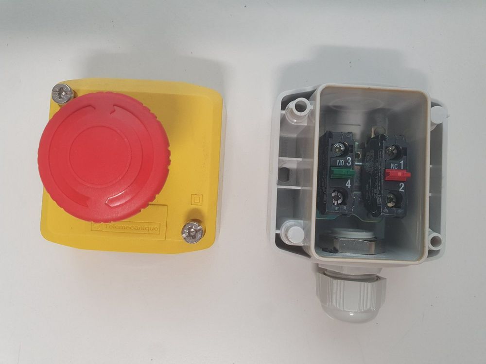 AP NOT-AUS Schalter Taster Emergency Stop Station 1NC 1NO (Gebraucht ...