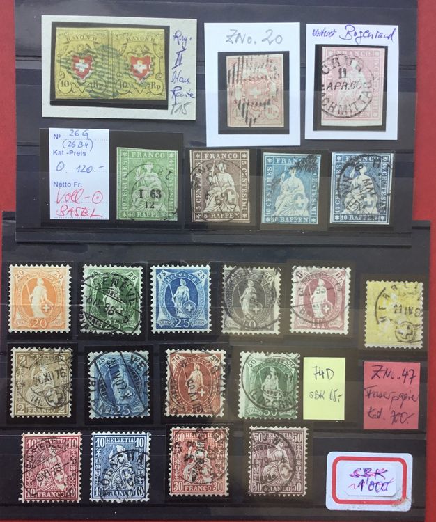 Schweiz-Sammlung, ab Rayon und Strubel, Belege, PP&PJ usw. (Gebraucht) in Belp für CHF 165 – mit ...