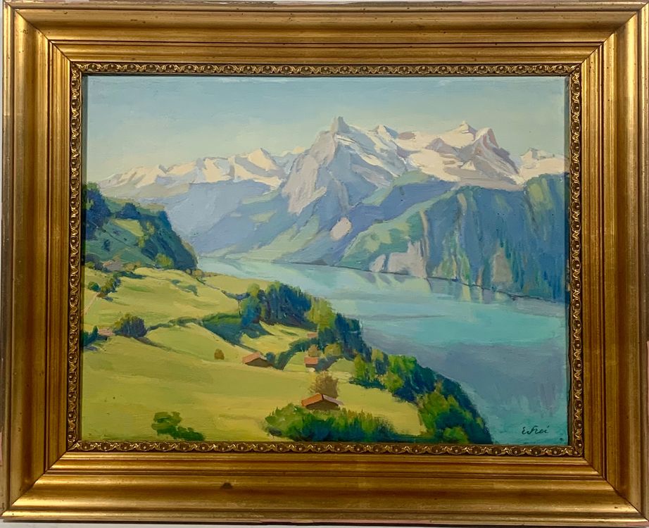 Emil Frei (1882-1955) Gemälde -Berglandschaft (Gebraucht) in Root für ...