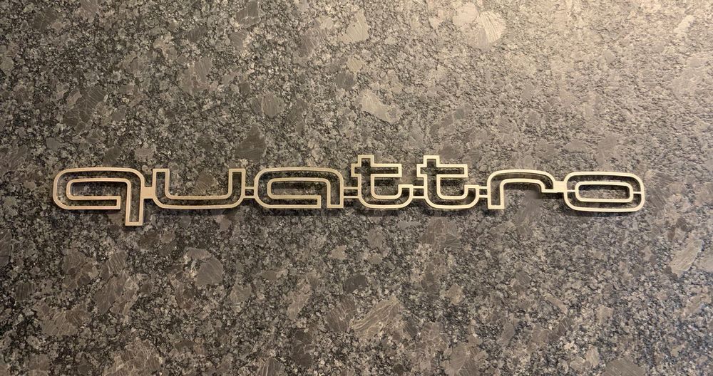 Quattro Schriftzug Audi RS6,RS4 Tuning (Neu (gemäss Beschreibung)) in ...