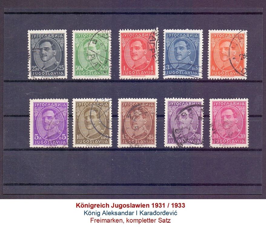 Königreich Jugoslawien 1931 / 1933 | Kaufen auf Ricardo