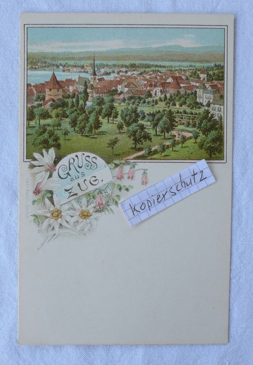 AK LITHO "Gruss aus ZUG", Panorama (Gebraucht) in Wallisellen für CHF 15 – mit Lieferung auf ...