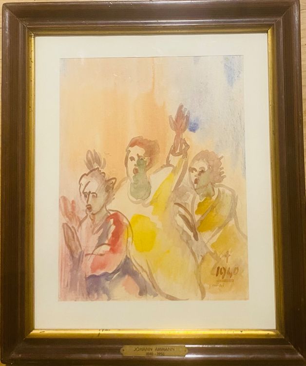 Johann AMMANN (1880-1950) Original Aquarell Handsigniert | Kaufen auf Ricardo