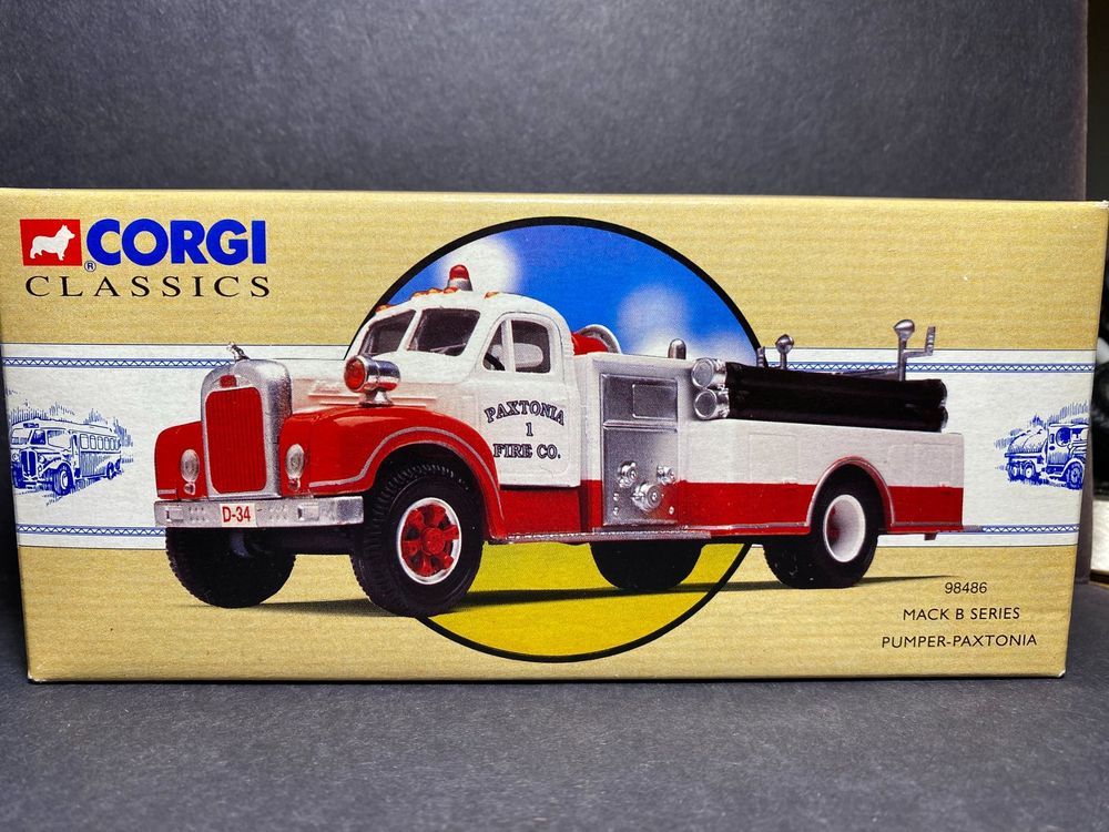 Corgi Mack B-Series Feuerwehr Paxtonia Limited Ed. 1:50 OVP (Neu und ...