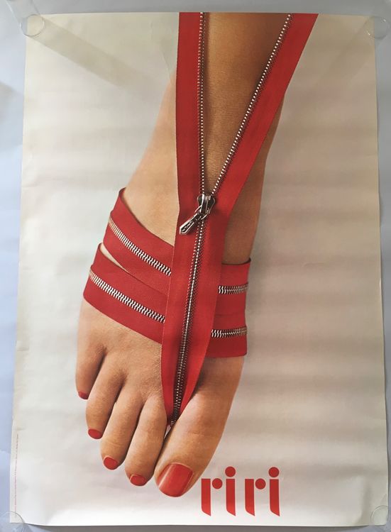 🟡 ORIGINAL - RIRI Reissverschluss Plakat 1971 aus den 70er (Gebraucht ...