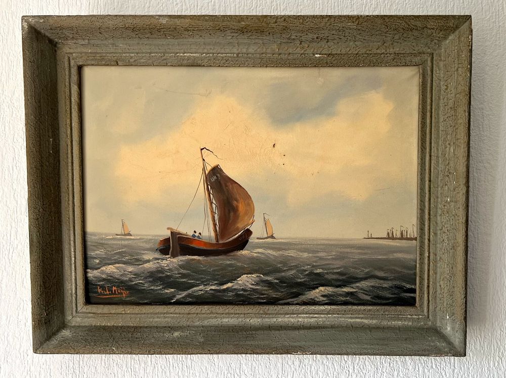 Landschaftsgemälde von Fritz Maijer. Ölgemälde Bild (Gebraucht) in ...