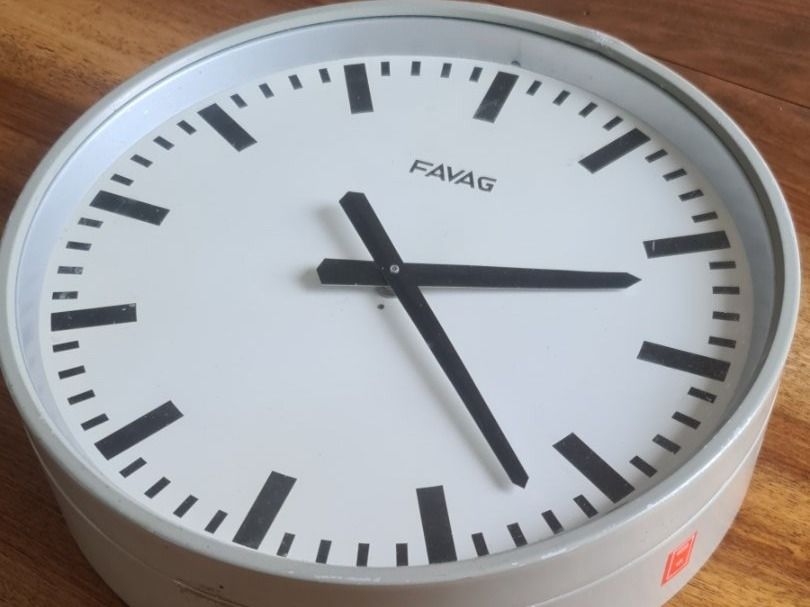 Horloge vintage gare sbb cff usine Favag swissmade (D'occasion) à ...