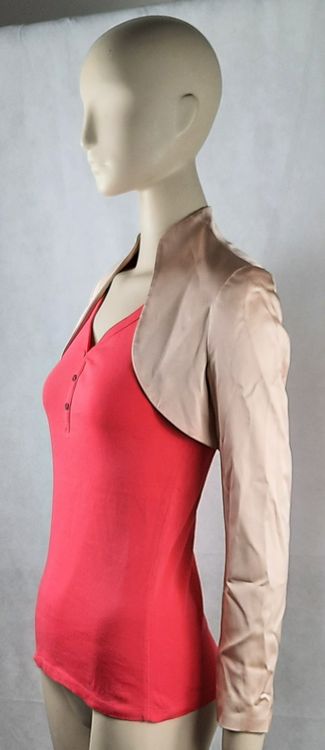 MARIPOSA Langärme Bolero Jäckchen Schimmernde Beige 36/38 (Neu (gemäss ...