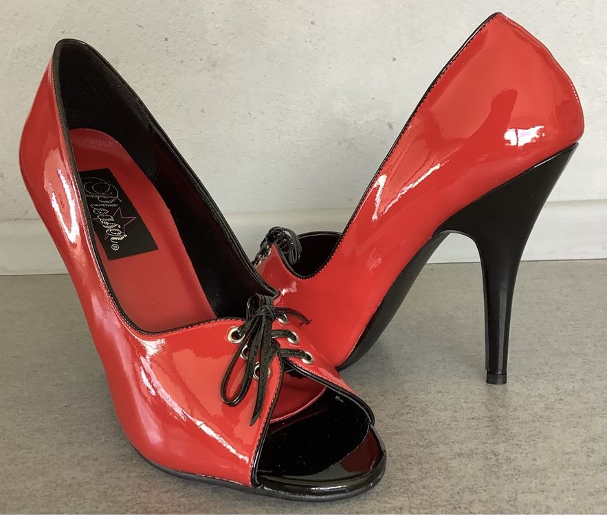 Pumps Lack im rot | Kaufen auf Ricardo