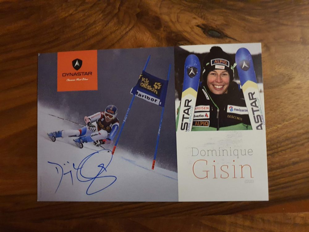 Dominique Gisin, handsigniert (Gebraucht) in Buchs ZH für CHF 6 – mit ...