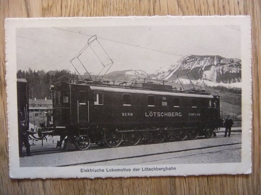 Lokomotive der Bern Lötschbergbahn Simplon Strecke (Gebraucht) in St. Niklaus VS für CHF 9 – mit ...