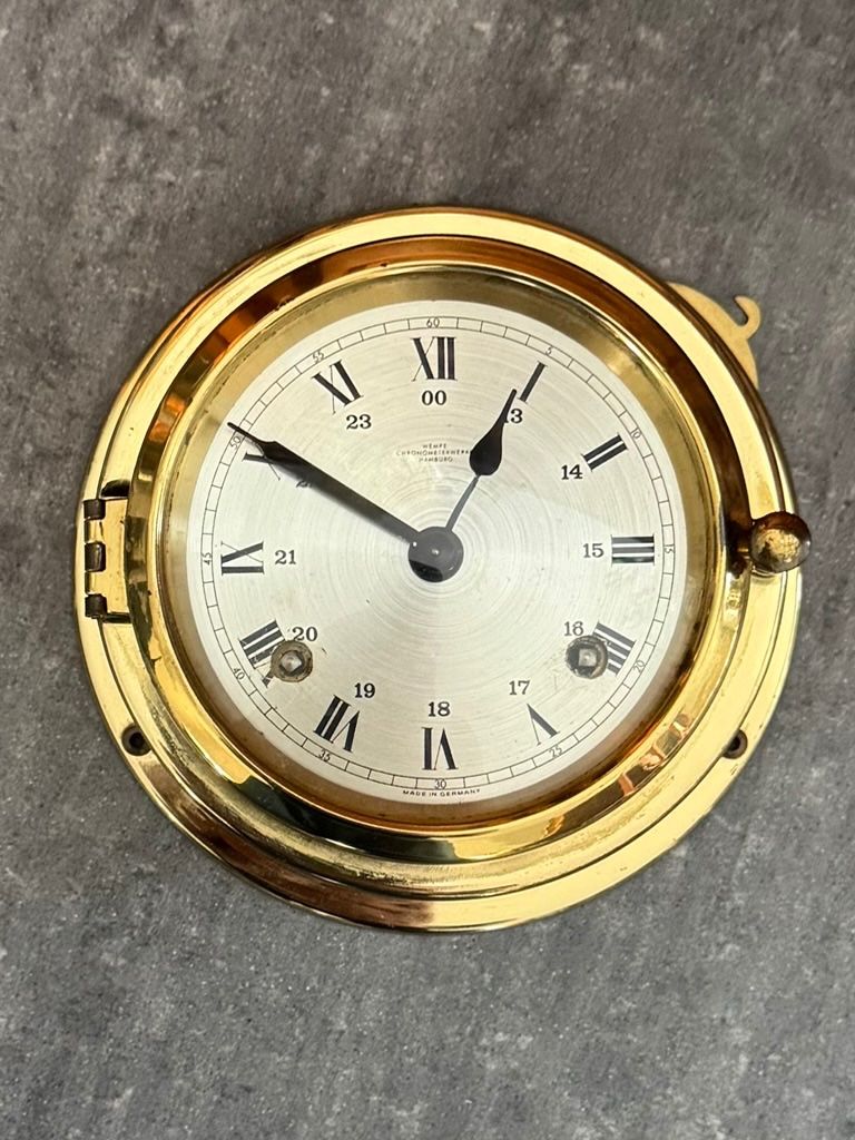 Wempe Schiffs-Uhr - Messing – Chronometerwerke Hamburg - alt (Gebraucht ...