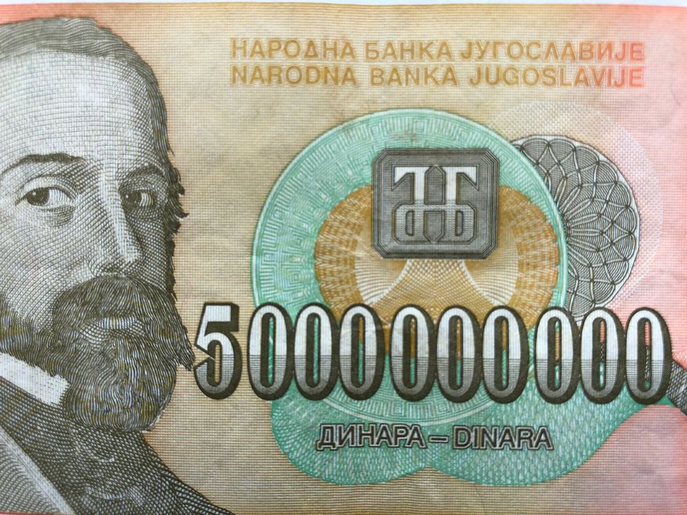 HYPERINFLATION - Belgrad 1993 - YU - 5000000000 Dinara (Gebraucht) in ...