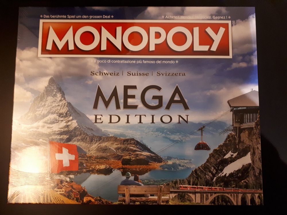 NEU - Monopoly Schweiz Suisse Svizzera - MEGA Edition (Neu und originalverpackt) in Liestal für ...
