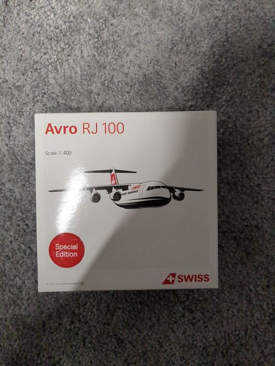 SWISS Avro RJ 100 Airplane 1:400 "Special Edition" (Neu und ...