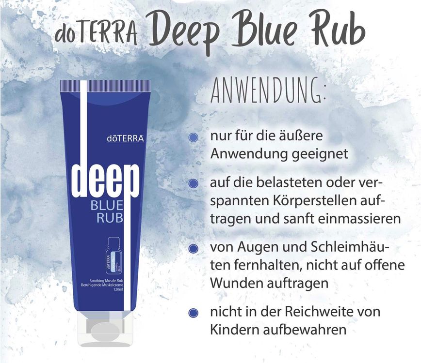 DōTERRA Deep Blue® Rub (Wärmendes Massage-Gel) - 120ml (Neu und ...