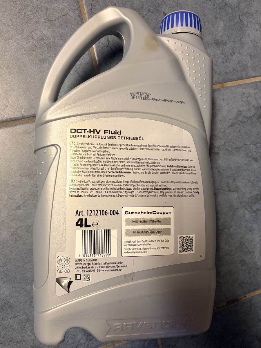 RAVENOL DCT-HV Getriebeöl 4 Liter, Neu und ungeöffnet! (Neu und ...