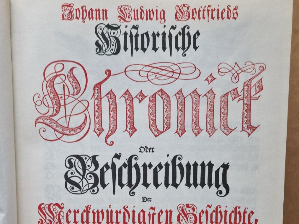 Historische Chronik 1. Theil von Anfang der Welt bis 1619 (Gebraucht ...