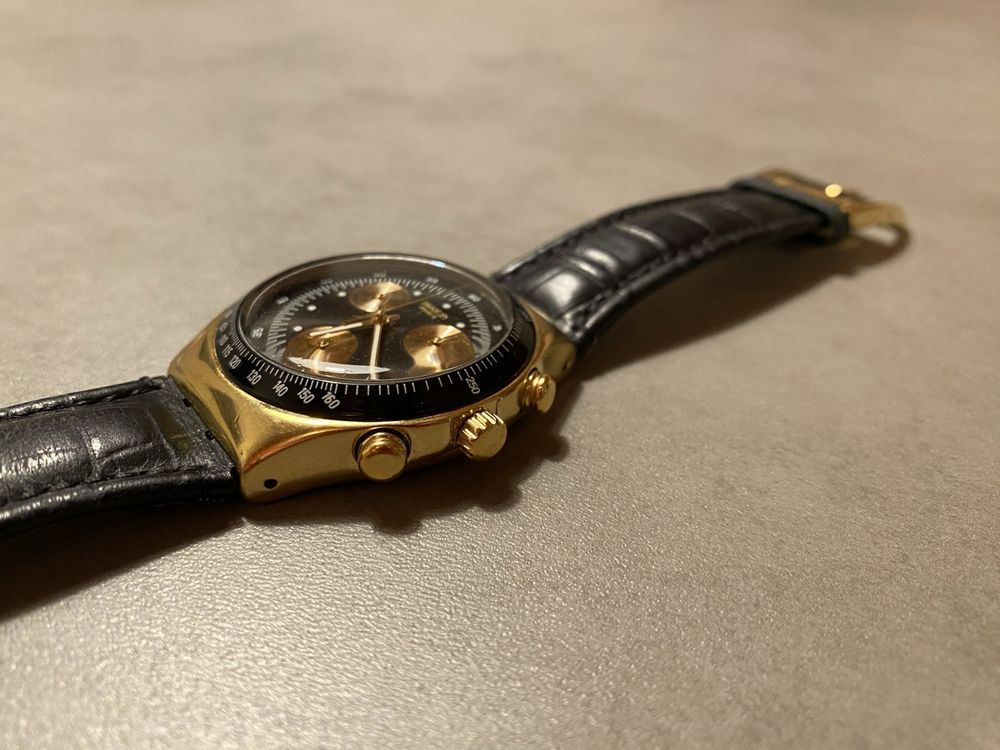 Swatch x 007 James Bond Irony Chrono Goldfinger 1964 (Gebraucht) in Meiringen für CHF 299 – mit ...