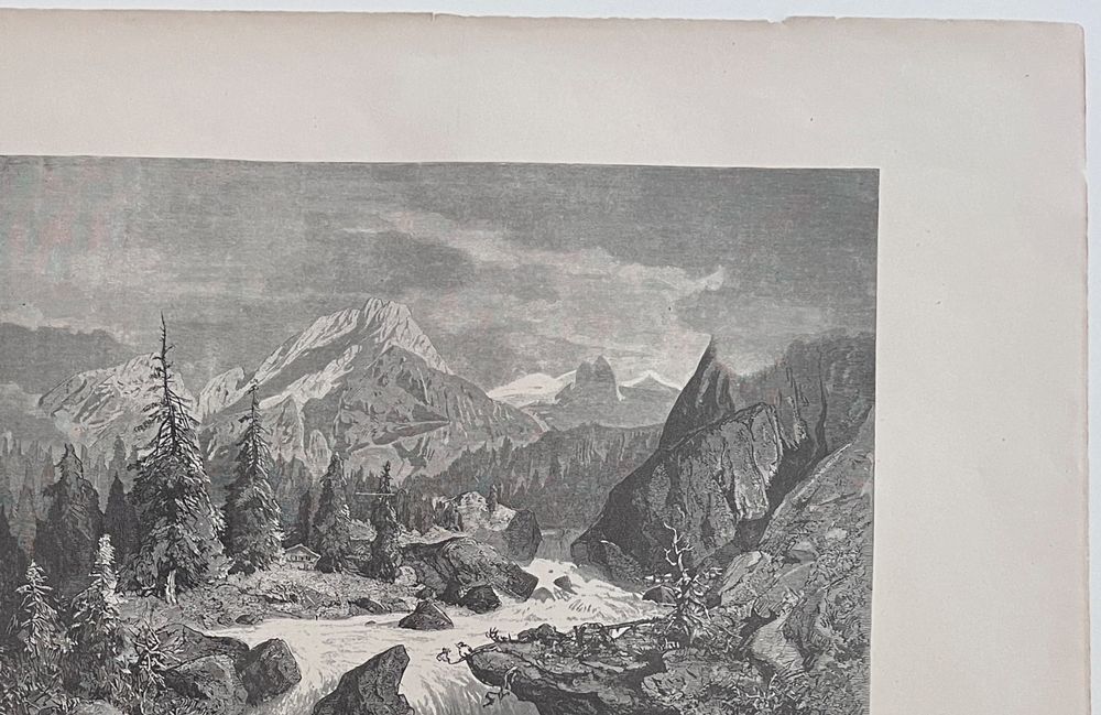 Landschaft Kupferstich Von Wetterhorn | Kaufen auf Ricardo