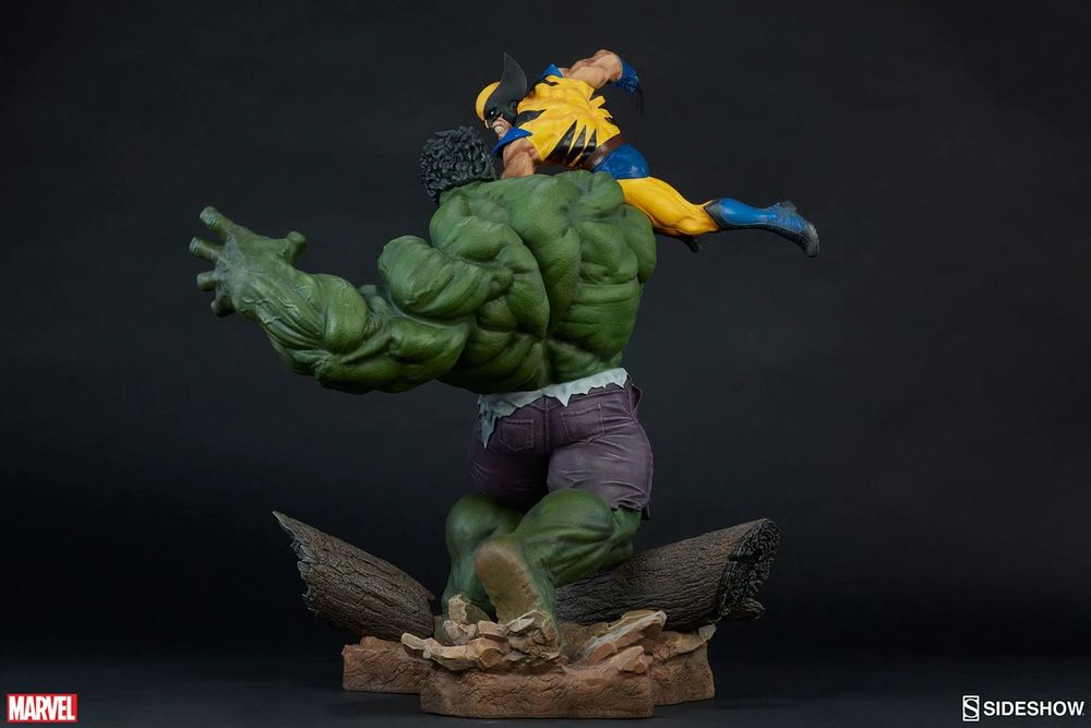 Sideshow Collectibles Hulk vs. Wolverine Maquette Statue (Gebraucht) in ...