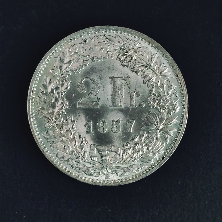 2 Franken Silbermünze 1957 | Kaufen auf Ricardo