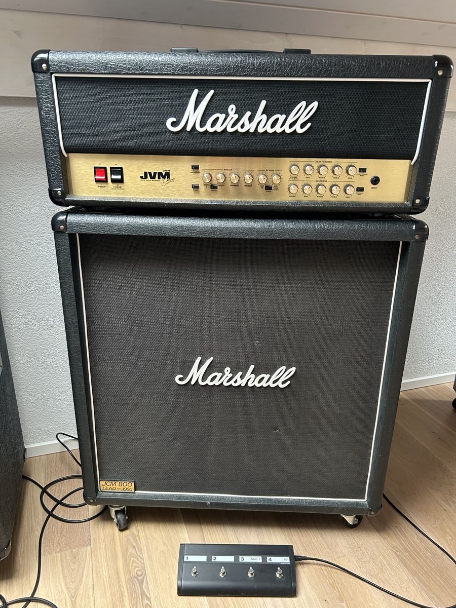 MARSHALL JVM 210H inkl. FOOTSWITCH UND JCM 800 4X12 BOX (Gebraucht) in ...