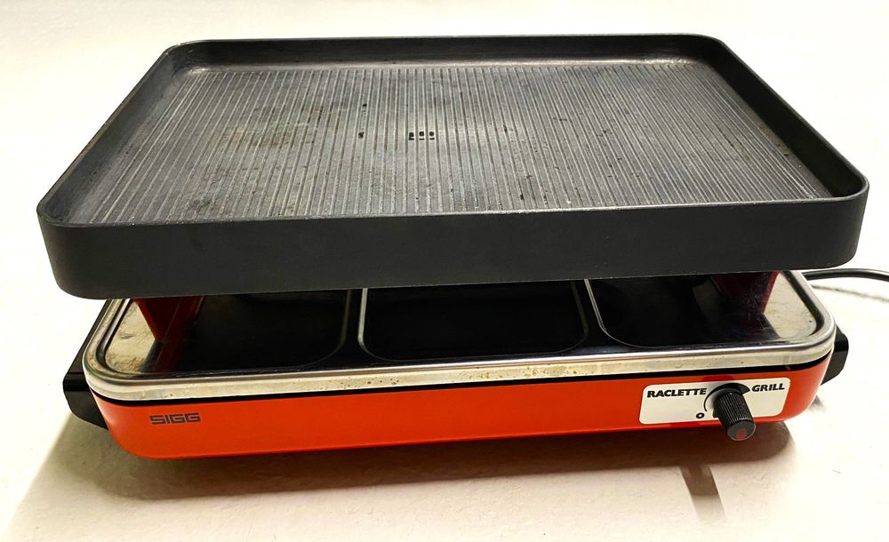 vintage Raclette ofen SIGG 1981 SWISS Made für 6 Pfännli Top (Gebraucht ...