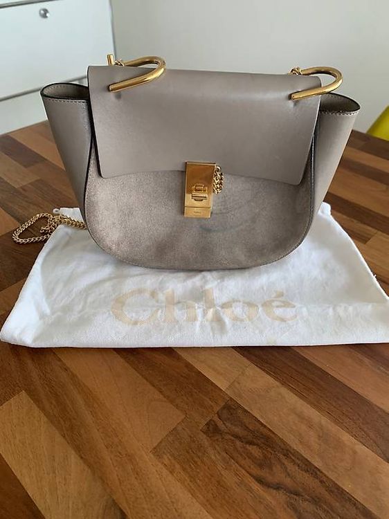 Chloe Drew Crossbody Tasche Veloursleder greige (Gebraucht) in Baar für CHF 180 – mit Lieferung ...
