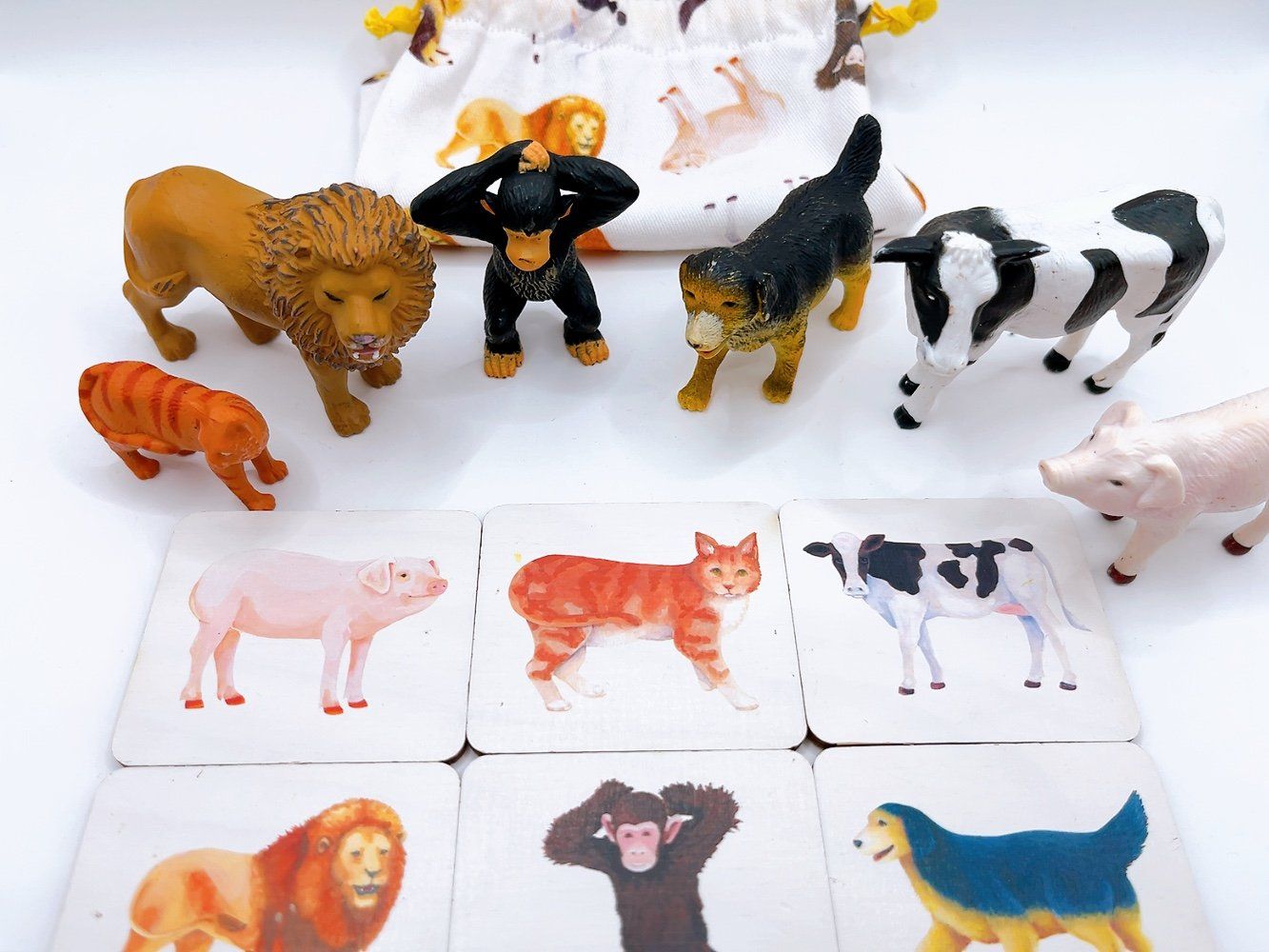 Animal Match Montessori Tier-Memoryspiel Animaux Lovevery (Gebraucht ...