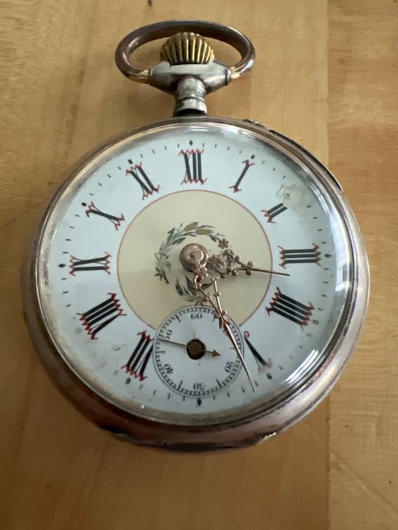 Antike Taschenuhr echt Silber 46 mm (Gebraucht) in Pfeffingen für CHF 36 – mit Lieferung auf ...