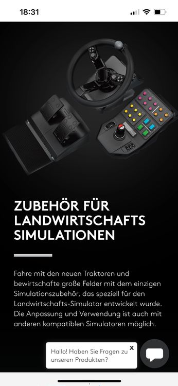 Logitech HEAVY EQUIPMENT BUNDLE Simulation Wheel, Pedals and | Kaufen ...