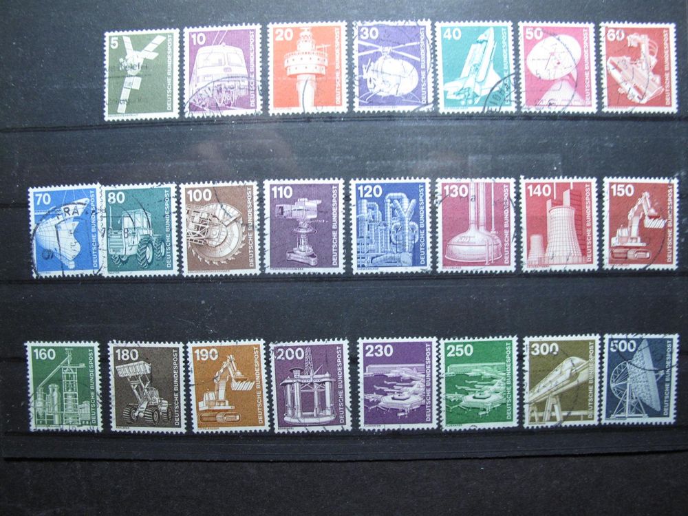 BRD 1975 / 76 Freimarken Industrie & Technik gest (Gebraucht) in Wil SG ...